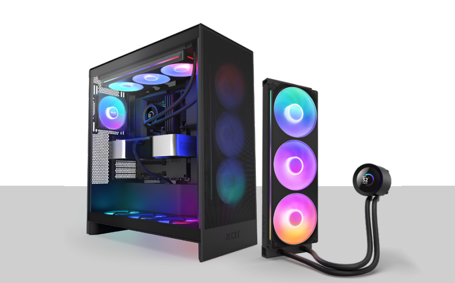 NZXT KRAKEN PLUS 240 MM AIO LIQUID COOLER WITH 1.54" LCD & STATIC PRESSURE FANS - Newegg.com